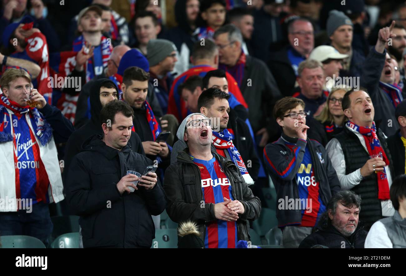 Crystal Palace fans during the match between Crystal Palace v ...