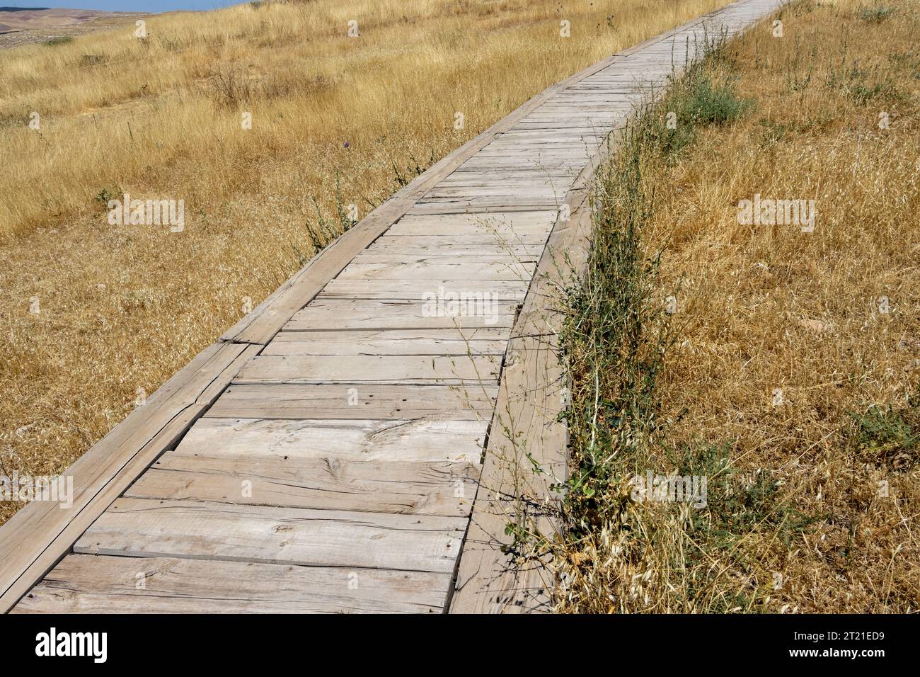 Wooden walkway to the hill hi-res stock photography and images - Alamy