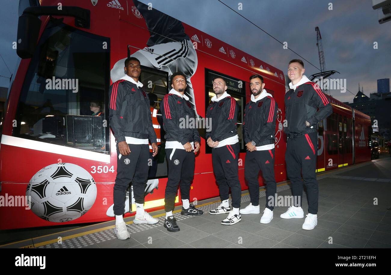 Marcus Rashford, Jadon Sancho, Luke Shaw, Bruno Fernandes & Scott ...