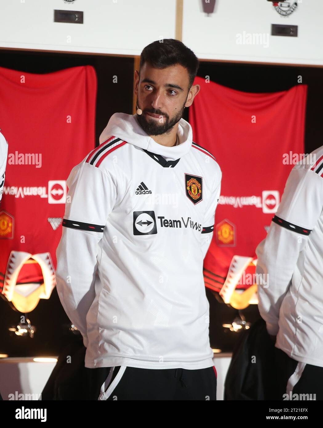 Bruno Fernandes of Manchester United wearing The New Manchester United ...