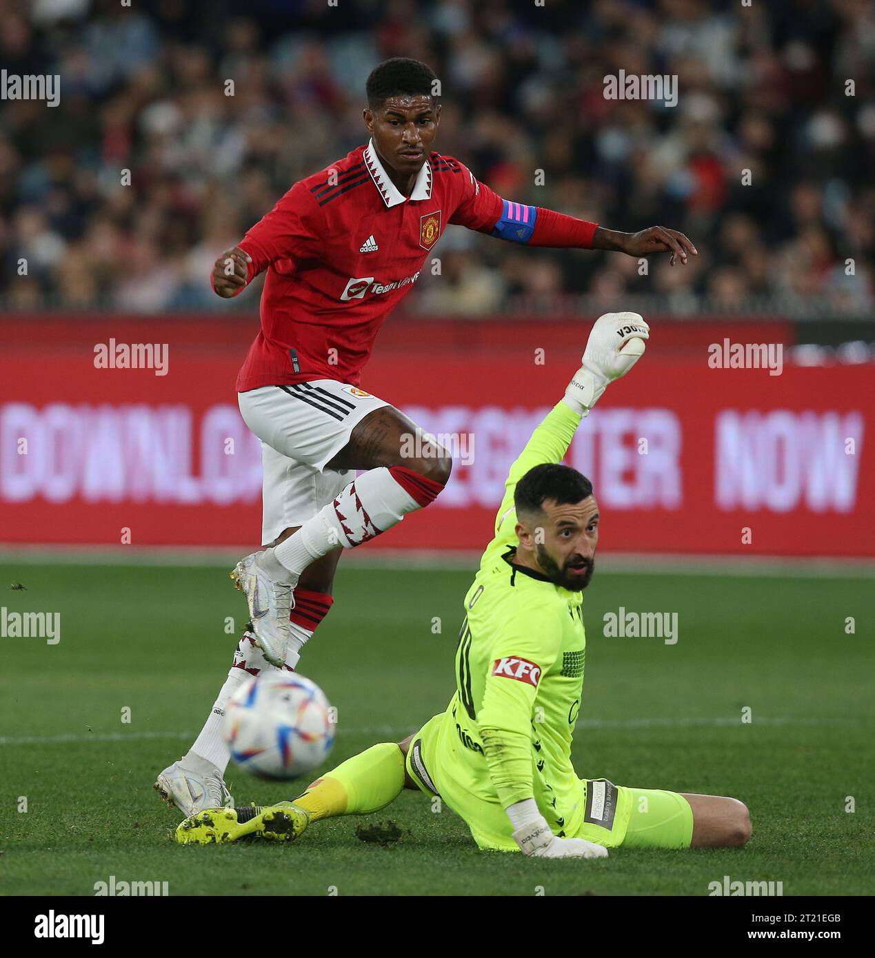 GOAL 3-1, Marcus Rashford of Manchester United scores to put Manchester ...