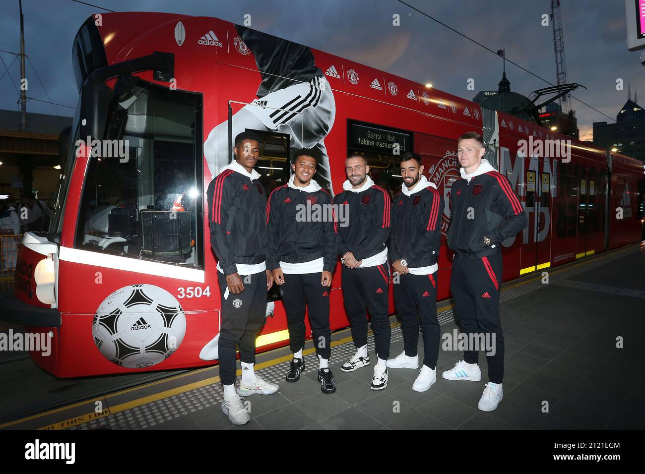 Marcus Rashford, Jadon Sancho, Luke Shaw, Bruno Fernandes & Scott ...