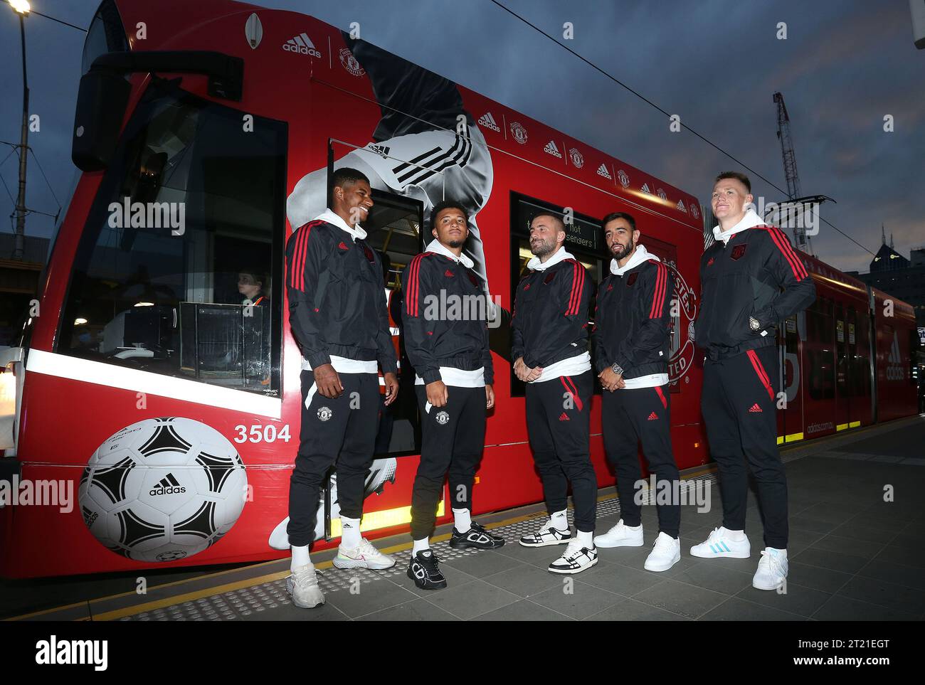 Marcus Rashford, Jadon Sancho, Luke Shaw, Bruno Fernandes & Scott ...