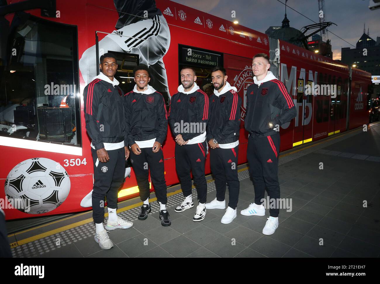 Marcus Rashford, Jadon Sancho, Luke Shaw, Bruno Fernandes & Scott ...