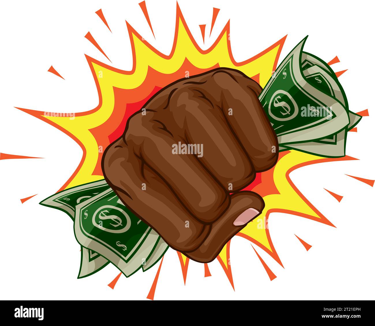 Money Cash Fist Hand Comic Pop Art Cartoon Stock Vector Image & Art - Alamy