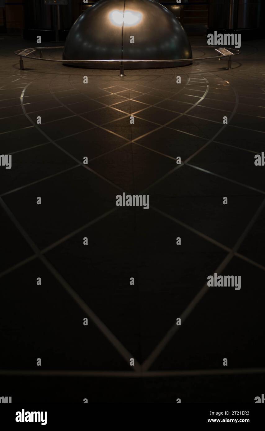 Dark Abstract Grid Floor with Spotlight Stock Photo - Alamy