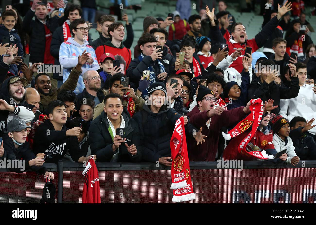 Australian Manchester United fans show there supports against Melbourne ...