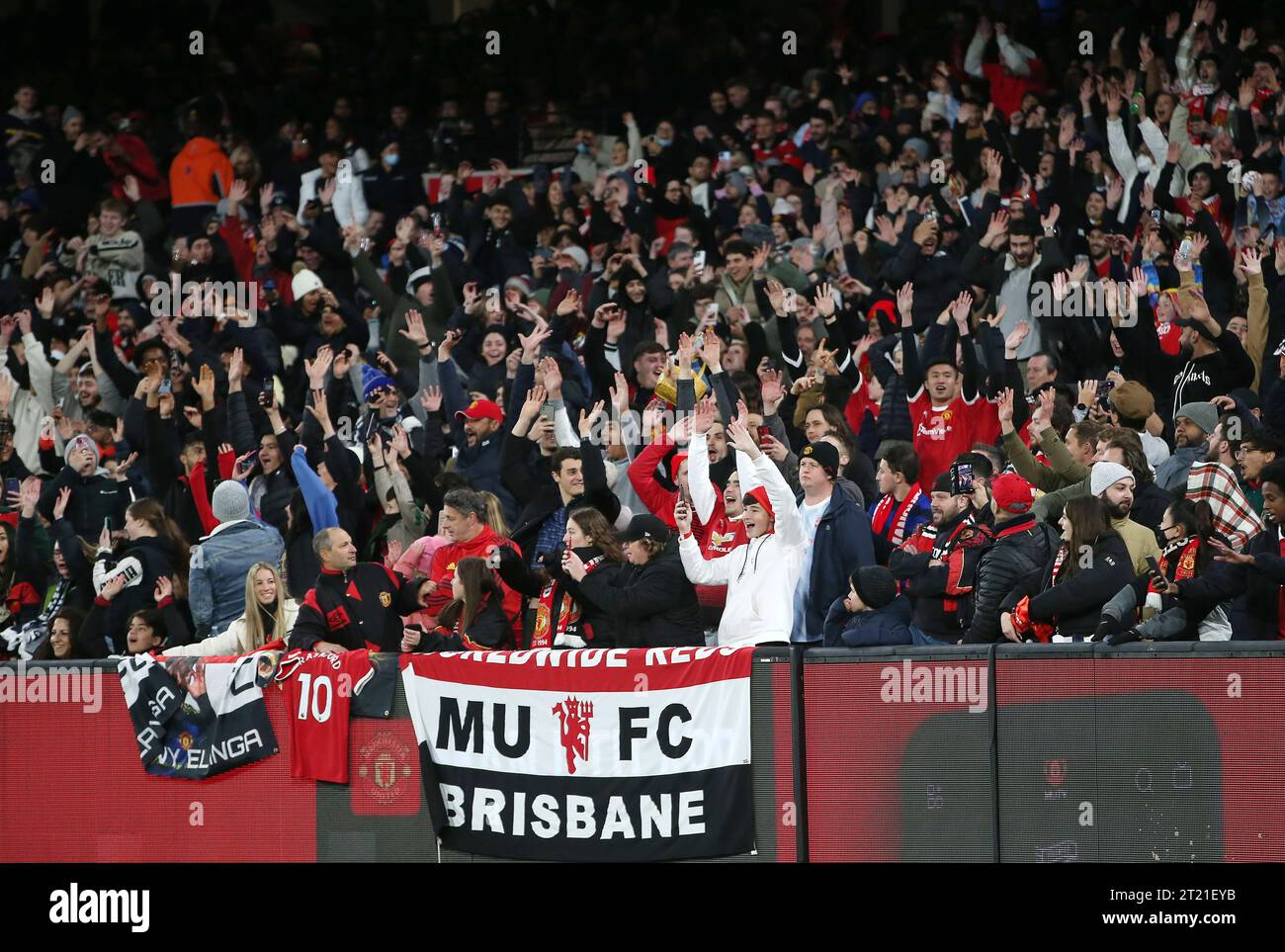 Australian Manchester United fans show there supports against Melbourne ...