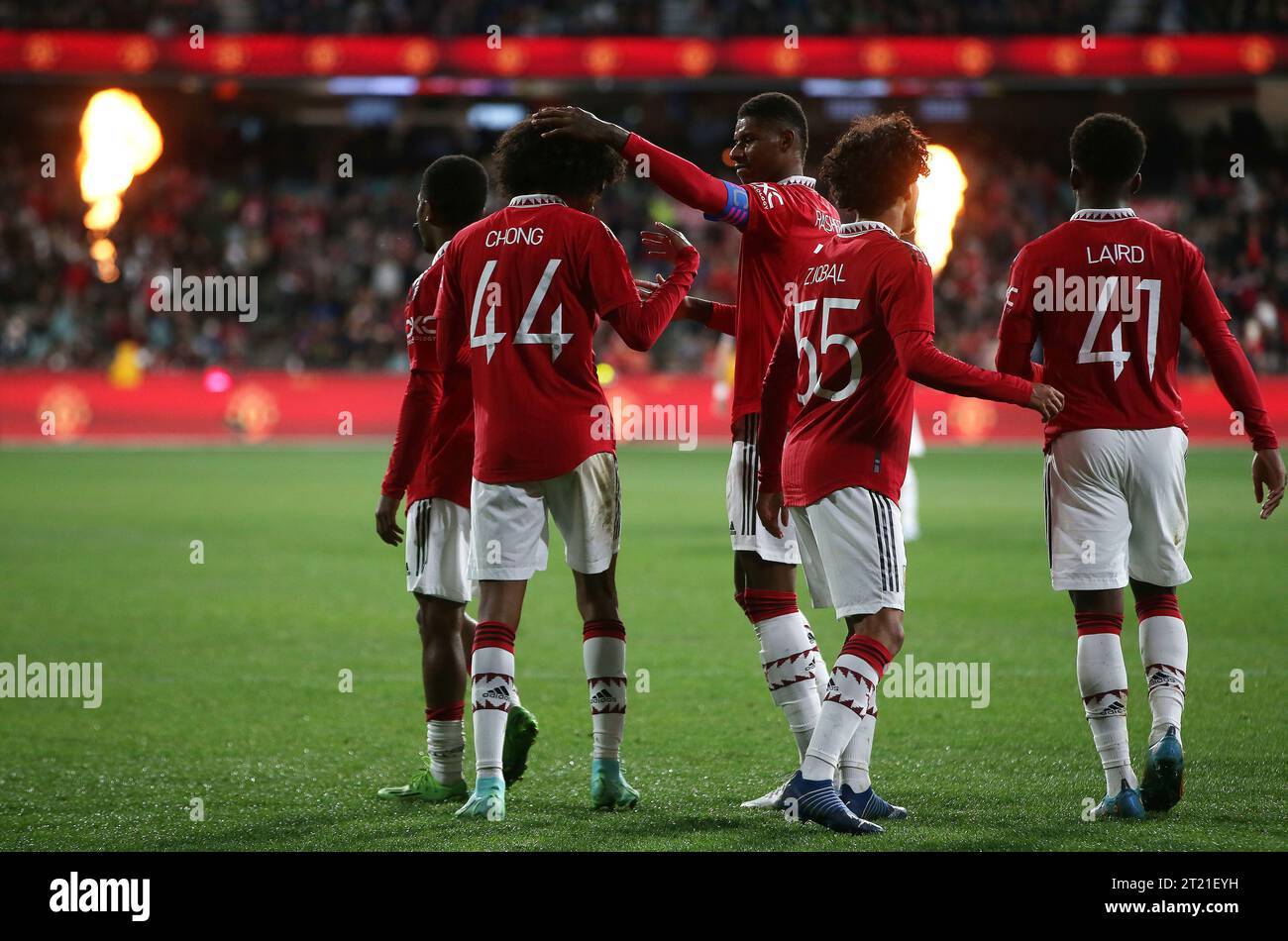 GOAL 4-1, Tahith Chong of Manchester United goal celebration with ...