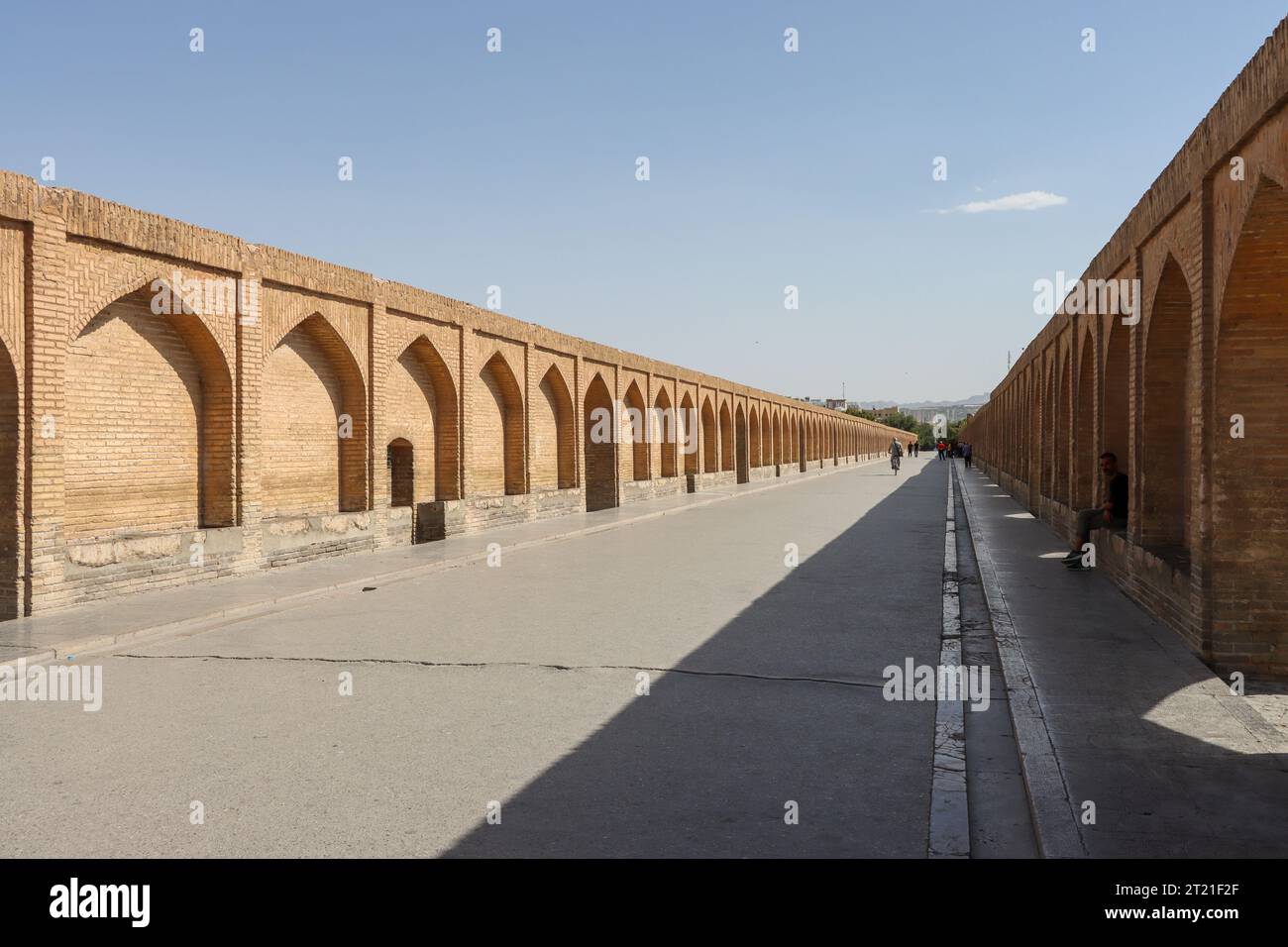 Isfahan, Iran - July 31 2023: Si-o-se-pol Bridge. The famous two-storey ...