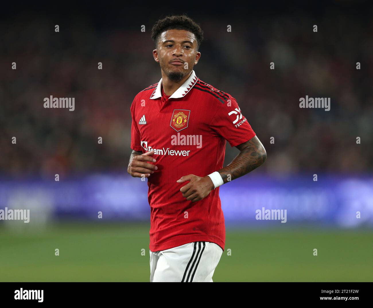 Jadon Sancho of Manchester United against Melbourne Victory ...