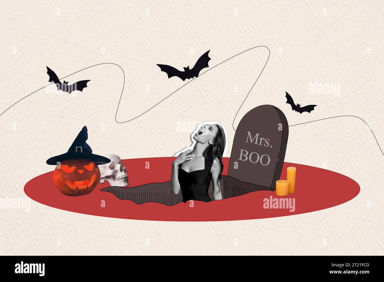 Picture collage image of scary creepy mysterious vampire mrc boo ...