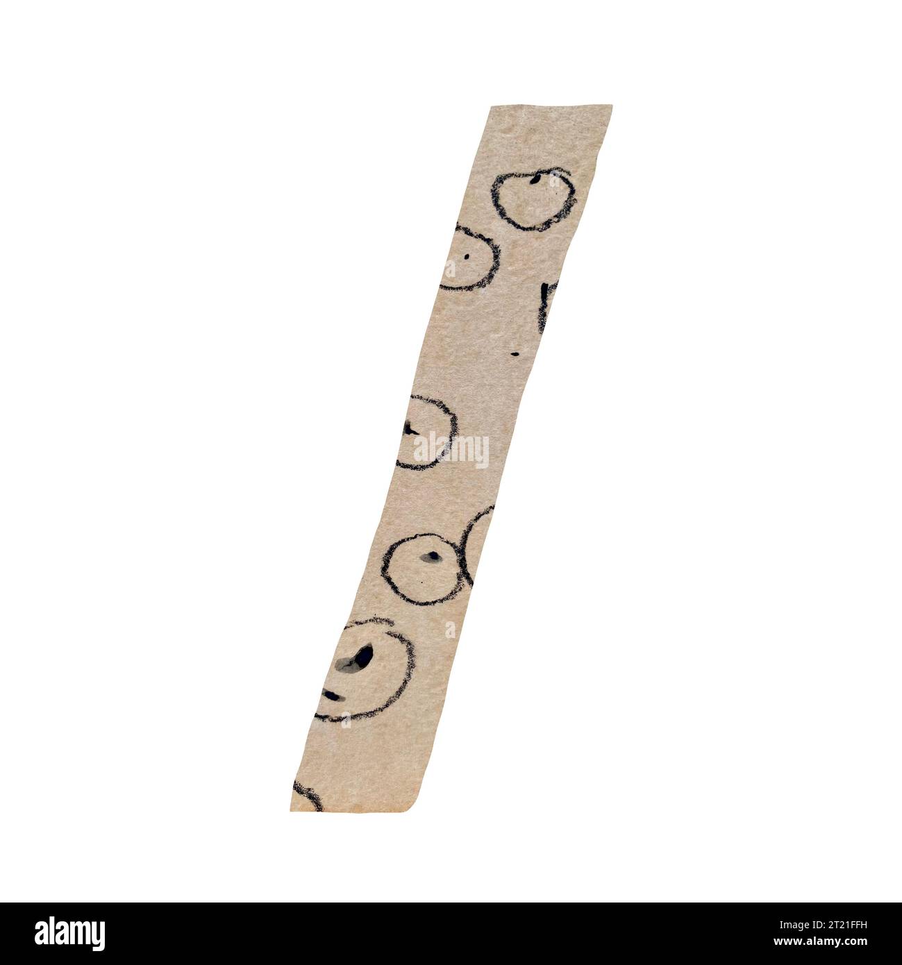 Slash fraction hand drawn a watercolor sketch Stock Photo - Alamy