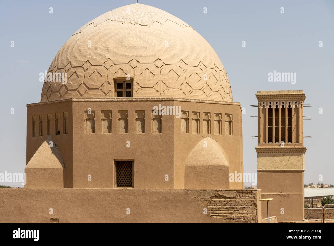 Yazd city general view, Iran. Since 2017, the historical city of Yazd ...