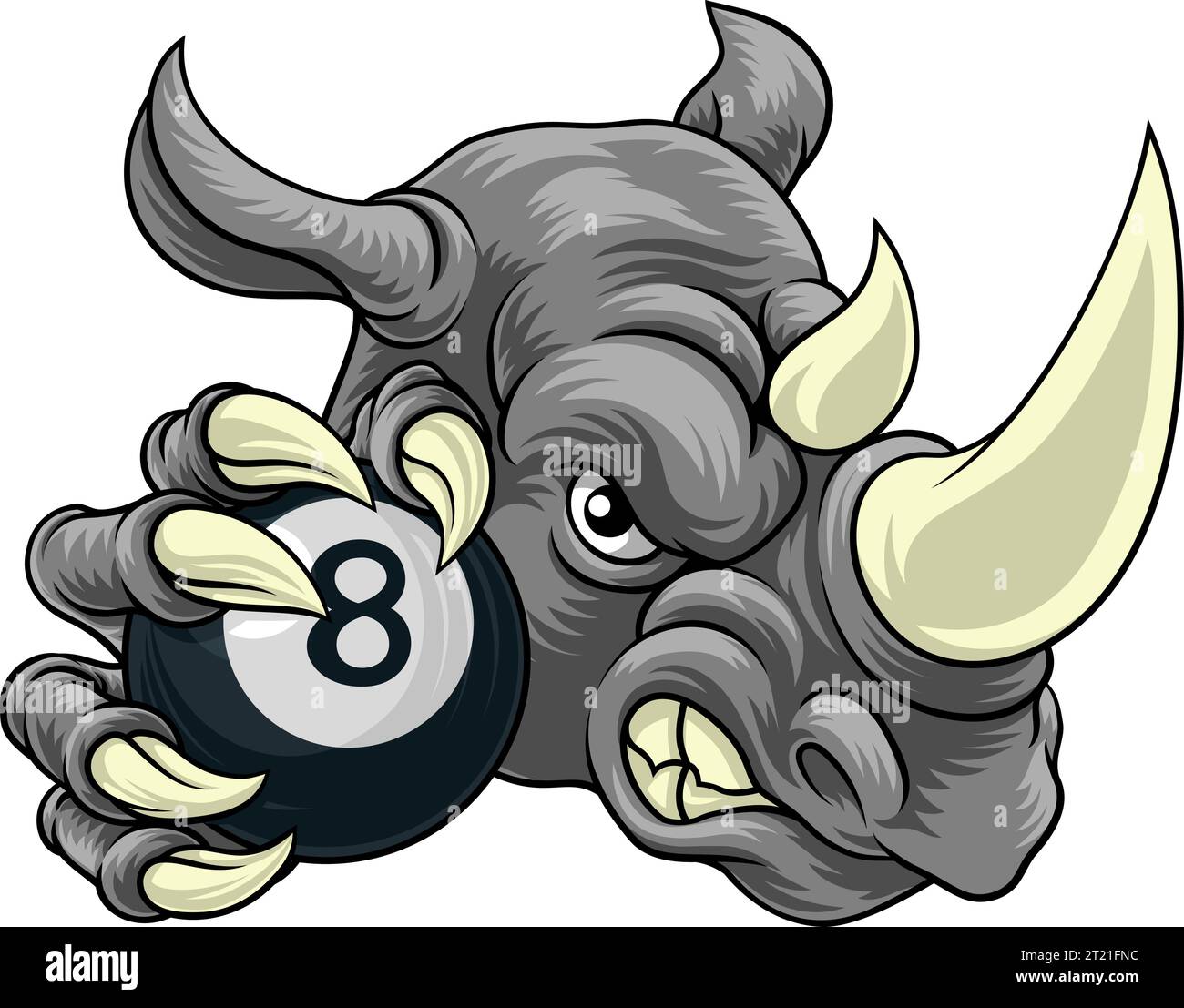 Rhino Rhinoceros Pool Cartoon Sports Mascot Stock Vector Image & Art ...