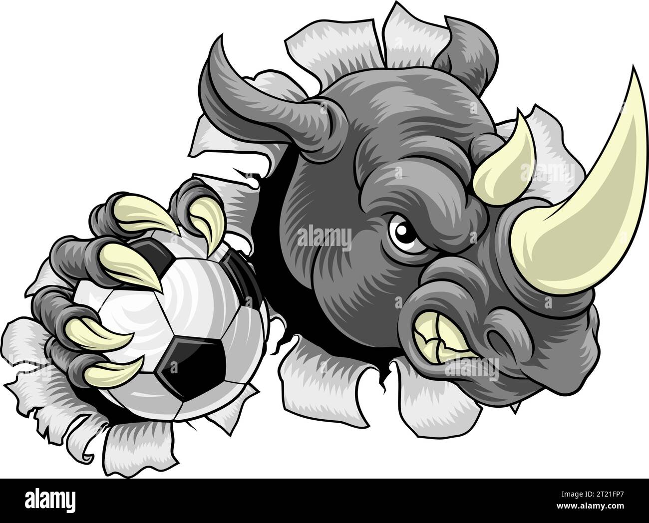 Boar Wild Hog Razorback Warthog Pig Soccer Mascot Stock Vector Image ...