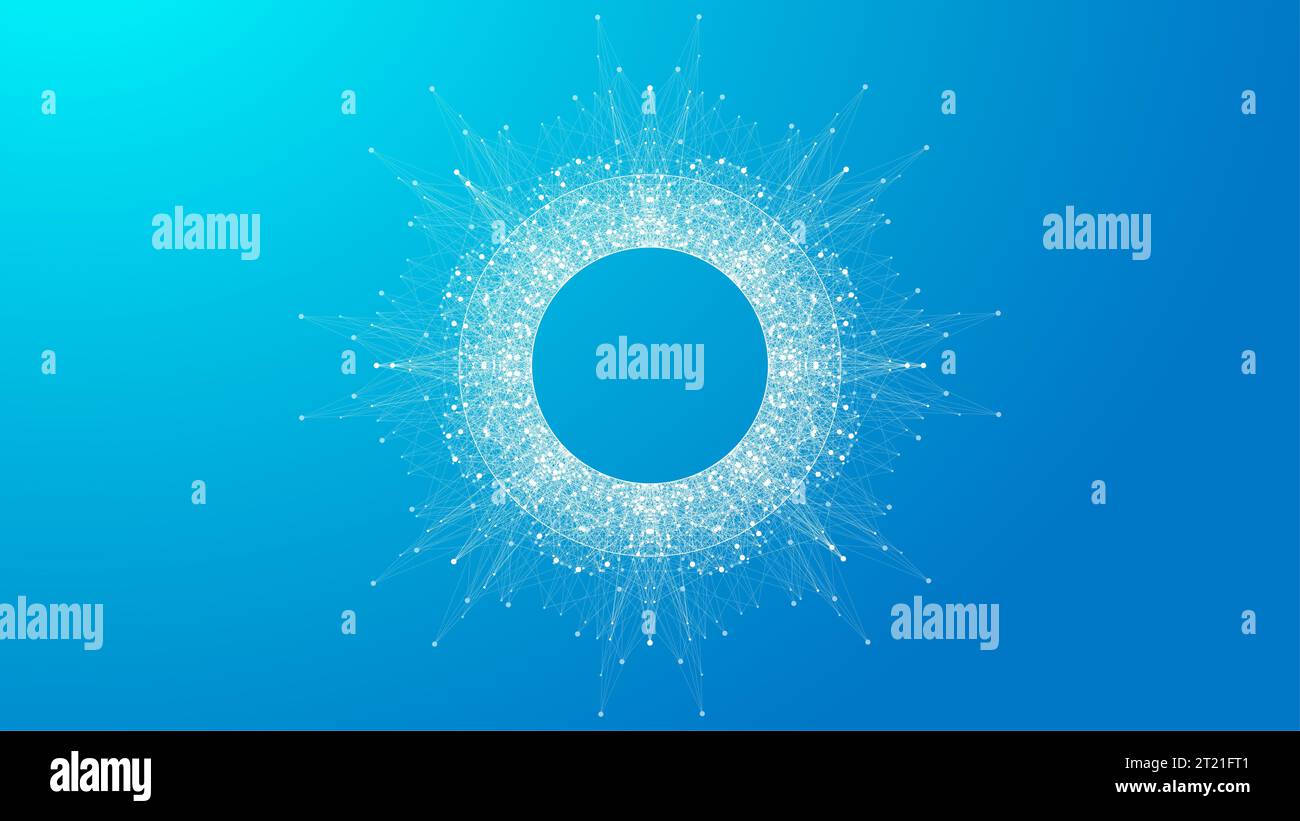 Quantum computing concept. Deep learning artificial intelligence. Big ...