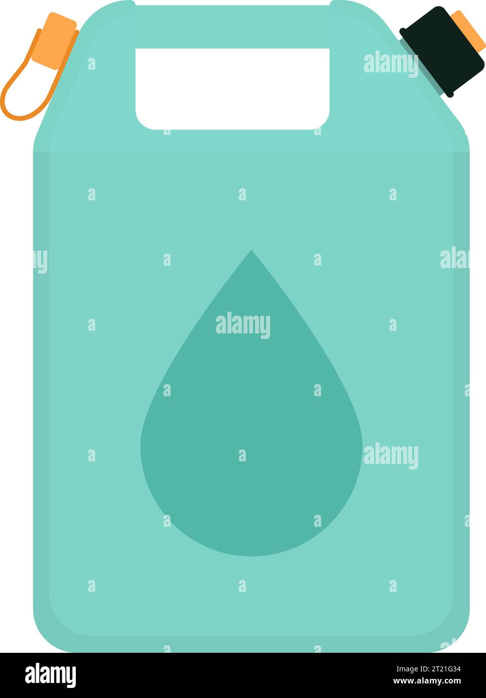 Full plastic water canister isolated, travel and storage concept Stock ...