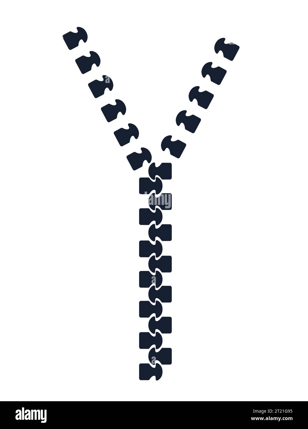 Black color zipper vector illustration isolated on white background ...