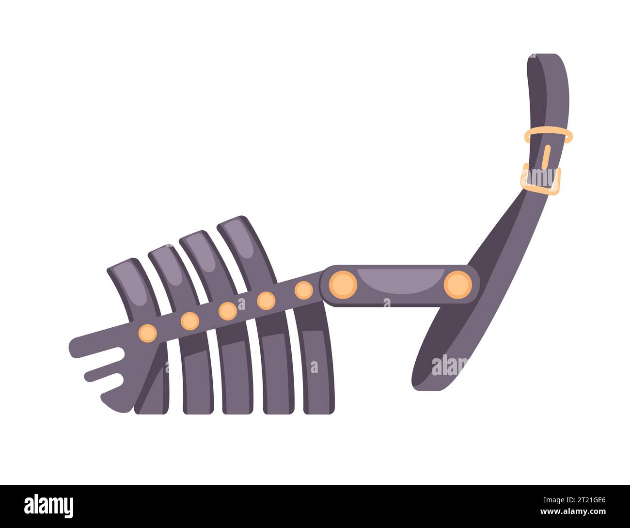 Leather dog muzzle vector illustration isolated on white background ...