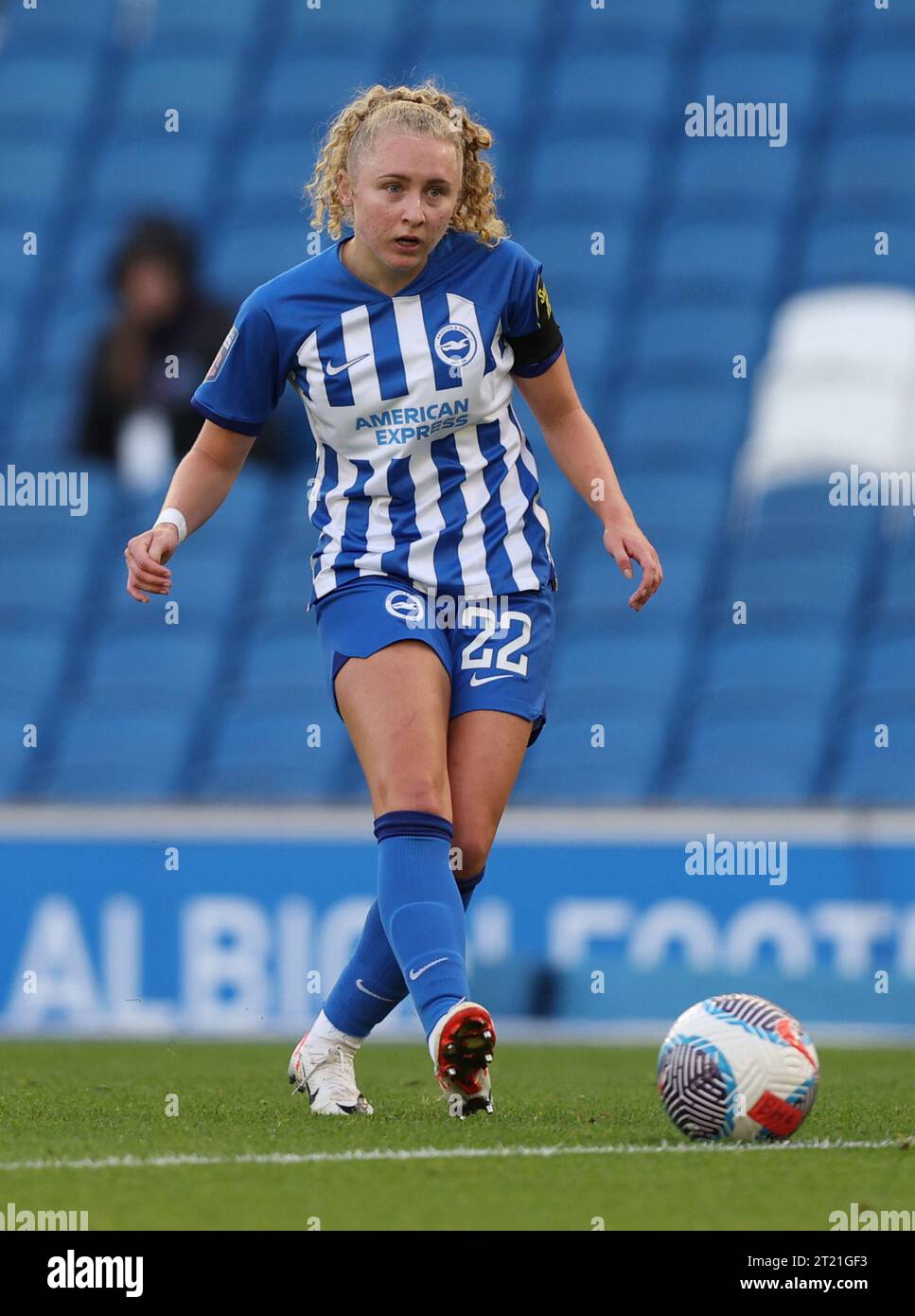 Brighton, UK. 15th Oct, 2023. Brighton forward Katie Robinson (22 ...