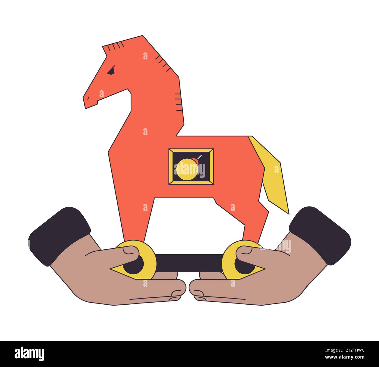 Computer Trojan Clipart