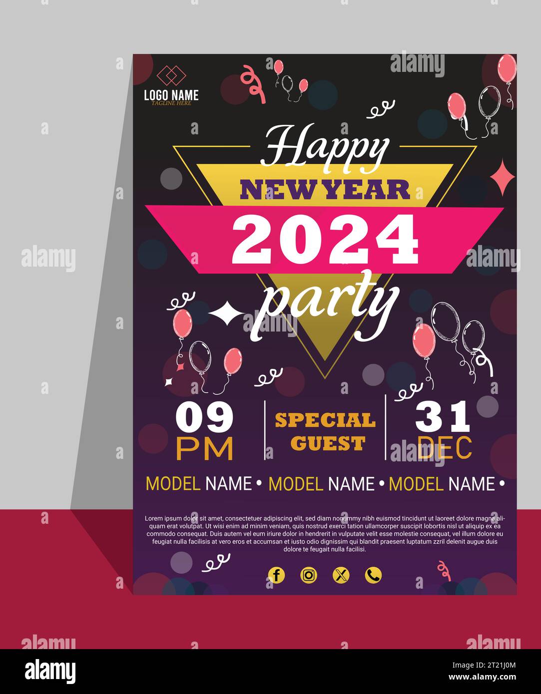 New flyer design hi-res stock photography and images - Alamy