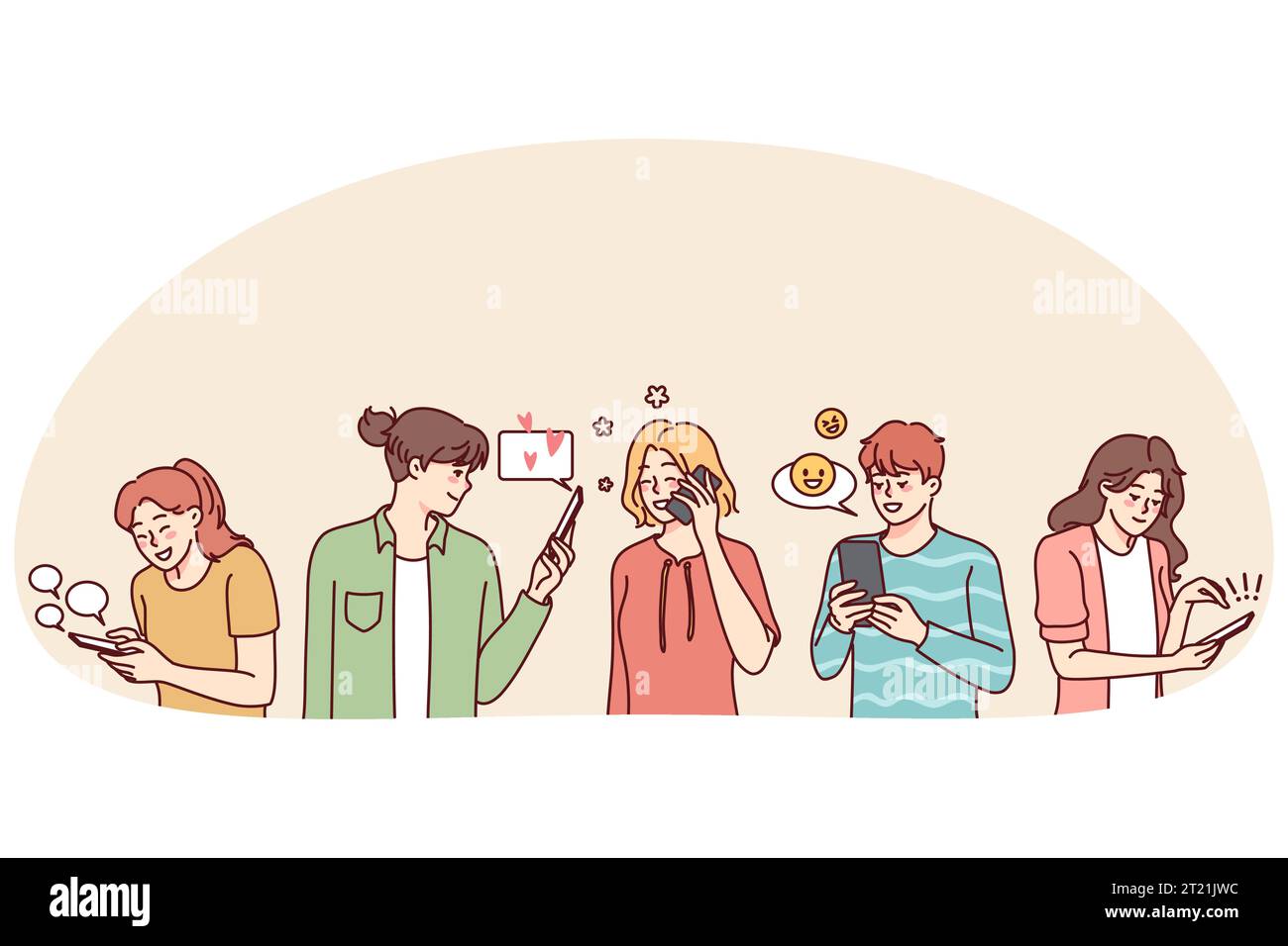 Using cellular phone women Stock Vector Images - Alamy