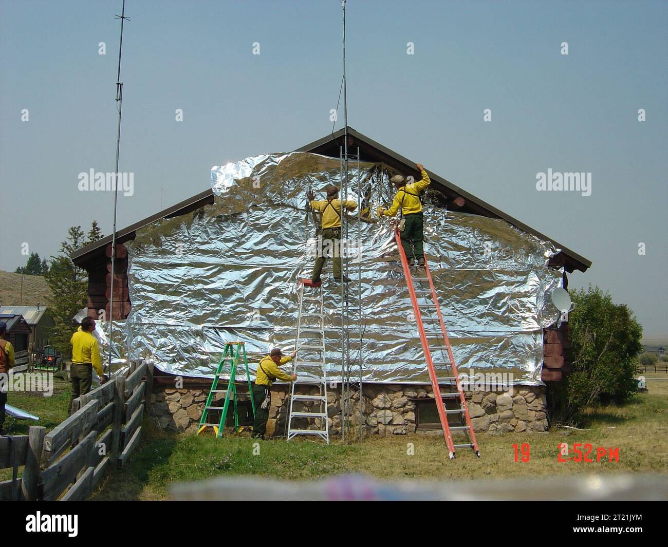 Creator: Red Rock Lakes NWR. Subjects: Fire; wildfire; structure ...