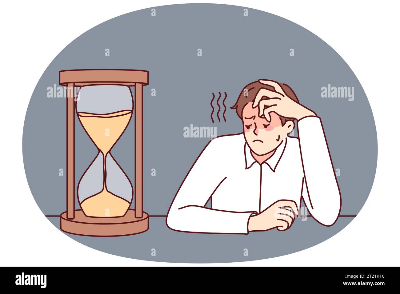 Boredom clock Stock Vector Images - Alamy