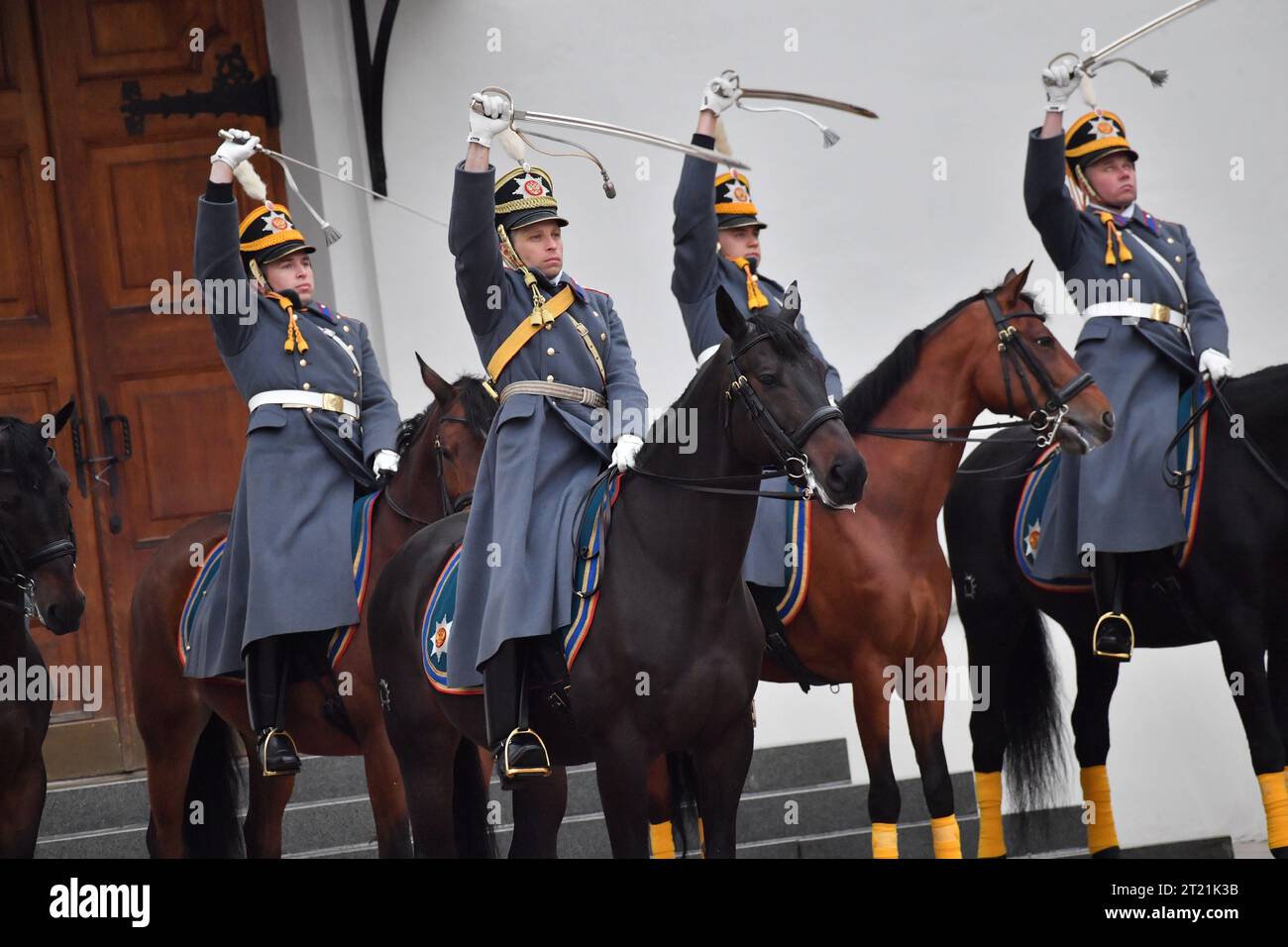 Moscow. A serviceman of the special guard company of the Presidential ...