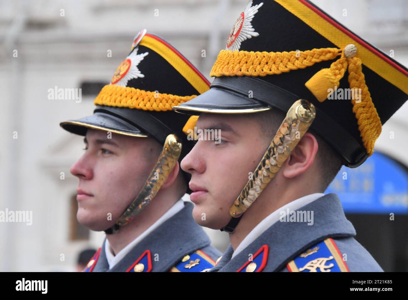 Moscow. A serviceman of the special guard company of the Presidential ...