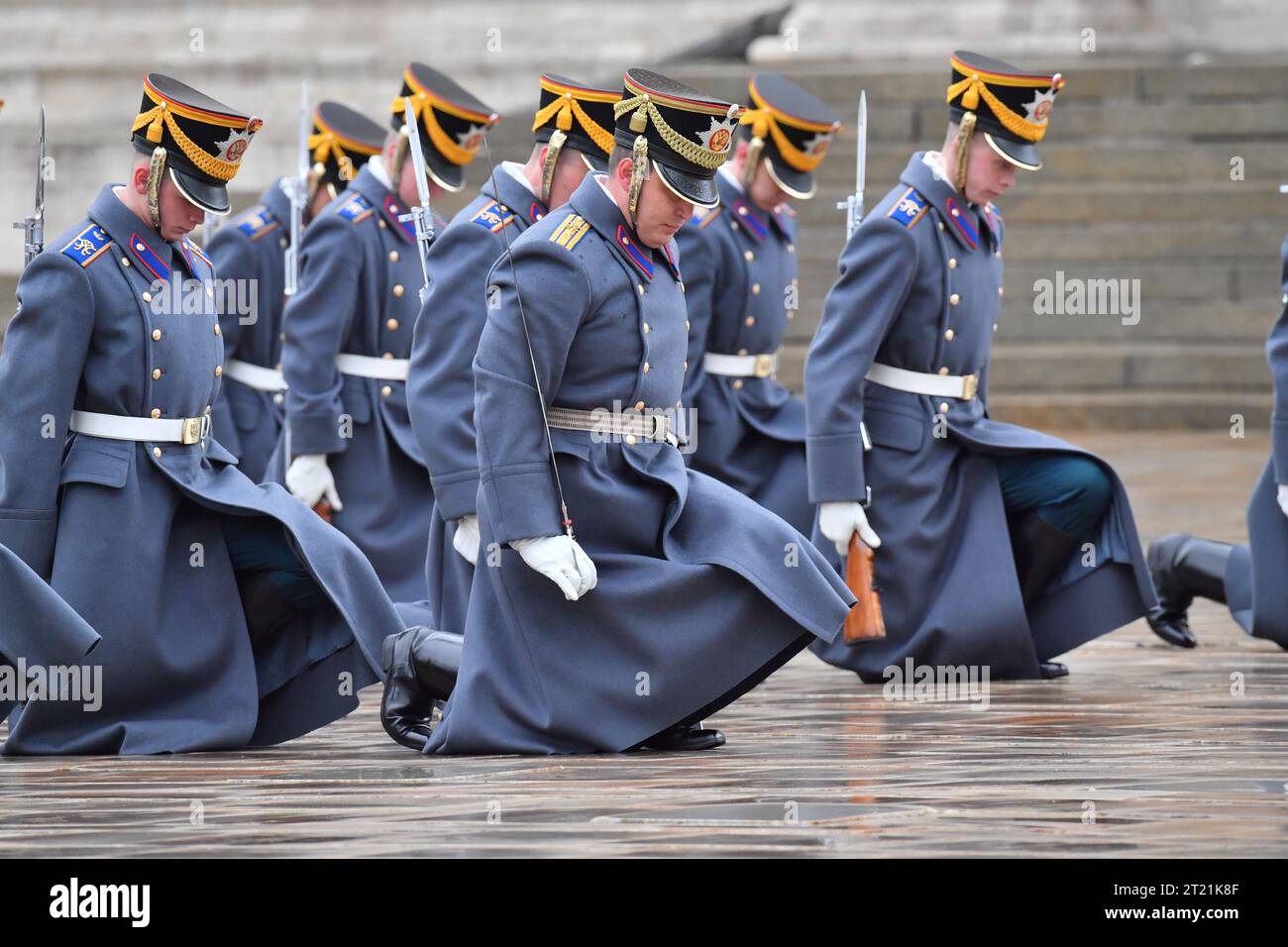 Moscow. A serviceman of the special guard company of the Presidential ...