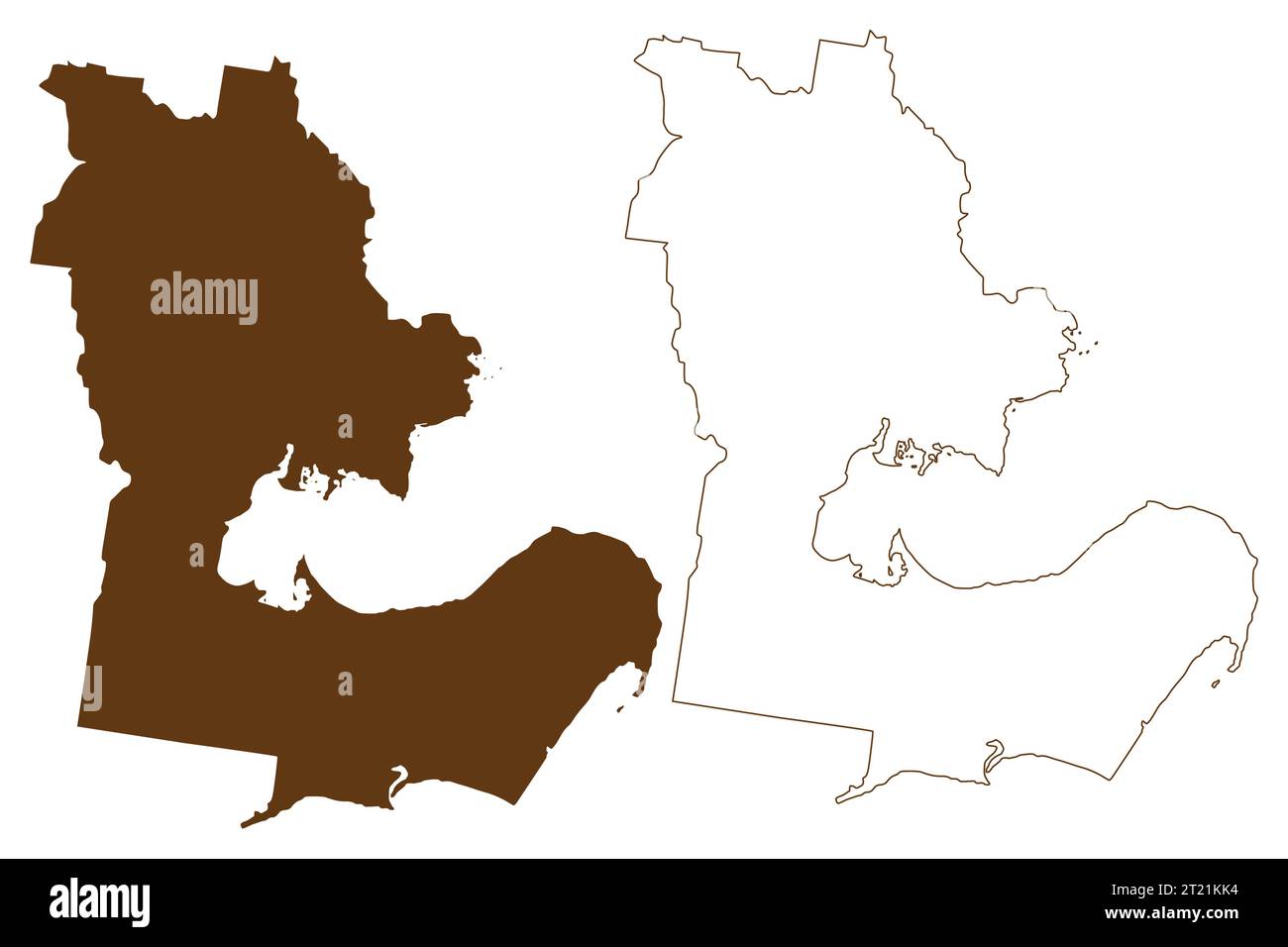 Greater geelong vector map hi-res stock photography and images - Alamy