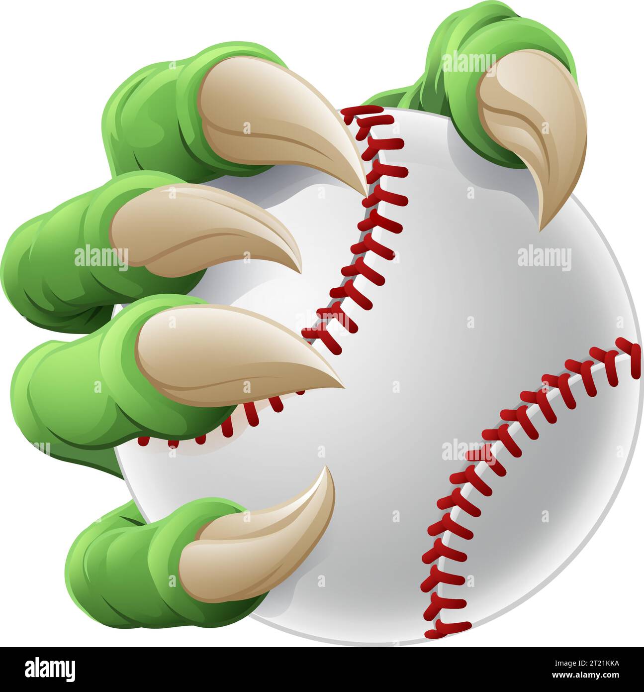 Baseball Ball Claw Cartoon Monster Animal Hand Stock Vector Image & Art ...
