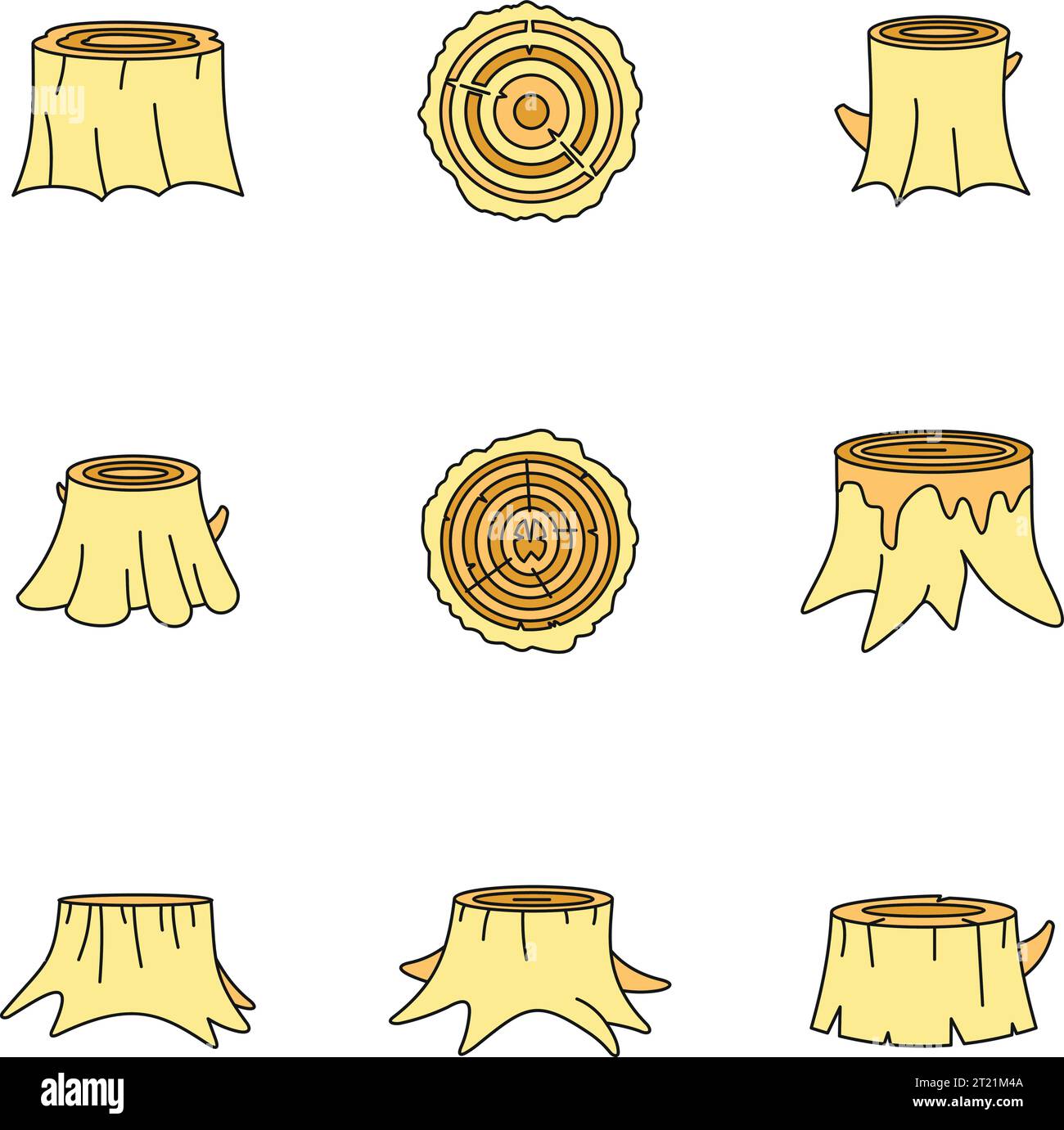 Deforestation picture Stock Vector Images - Alamy