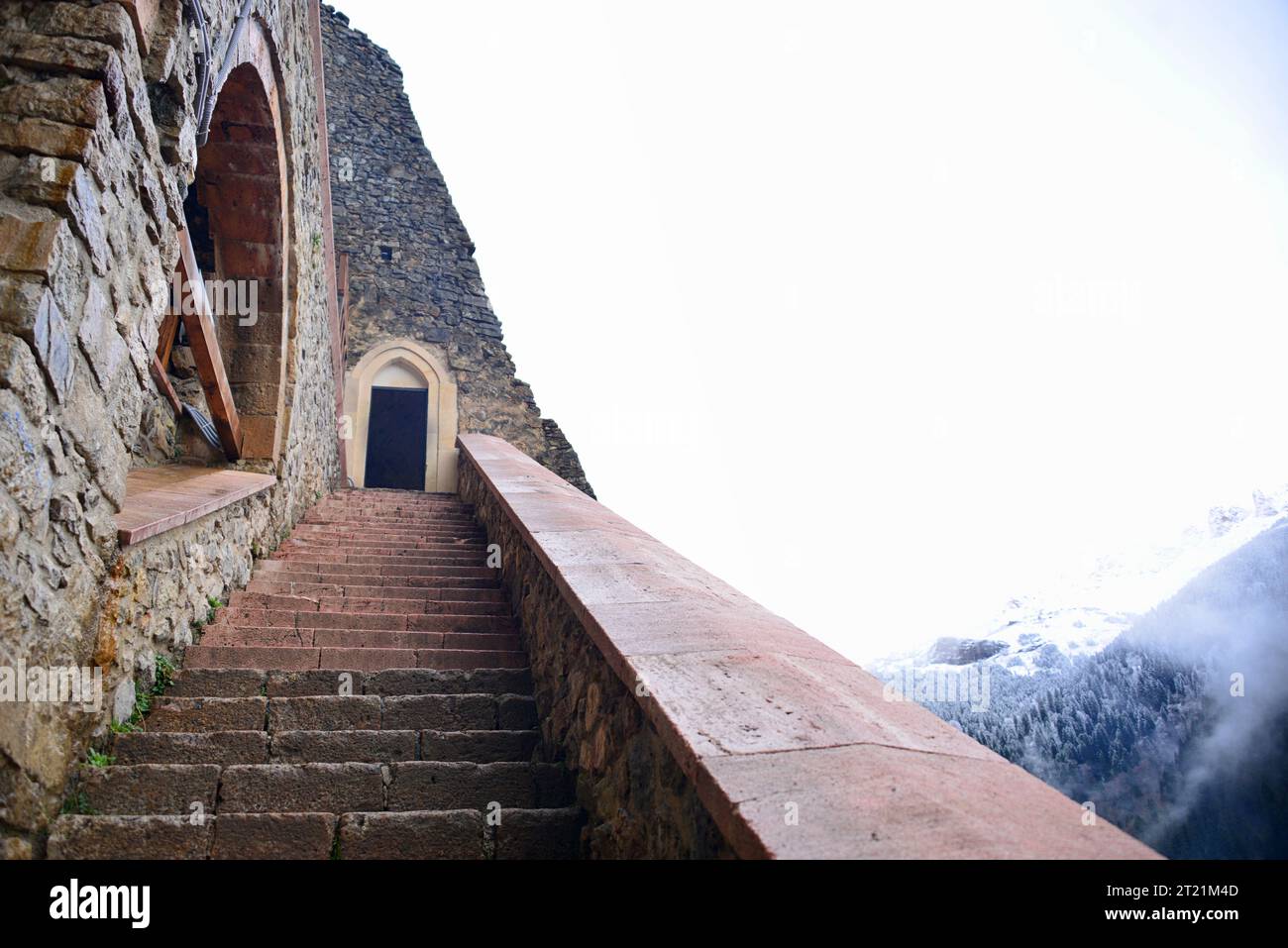The Orthodox monastery of Sumela, built on a cliff overlooking the ...