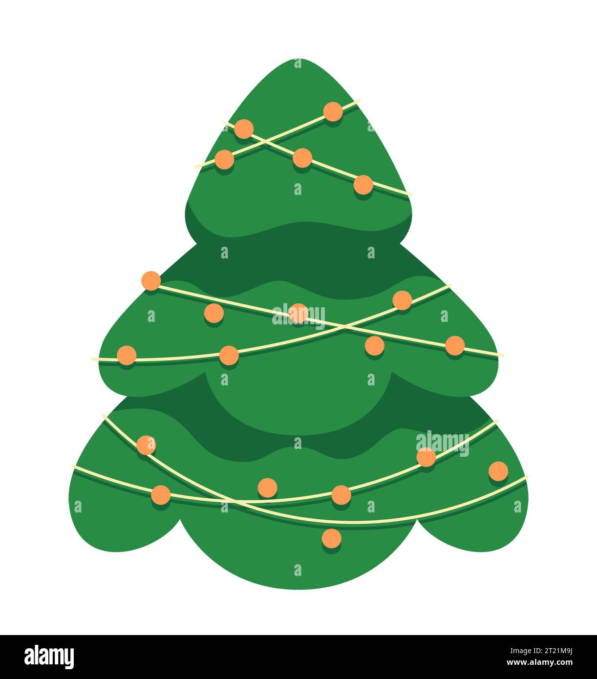 New year tree adorned Stock Vector Images - Alamy