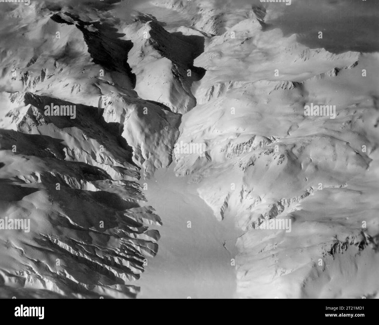 A World War II-era photograph from Attu Island captures a military ...