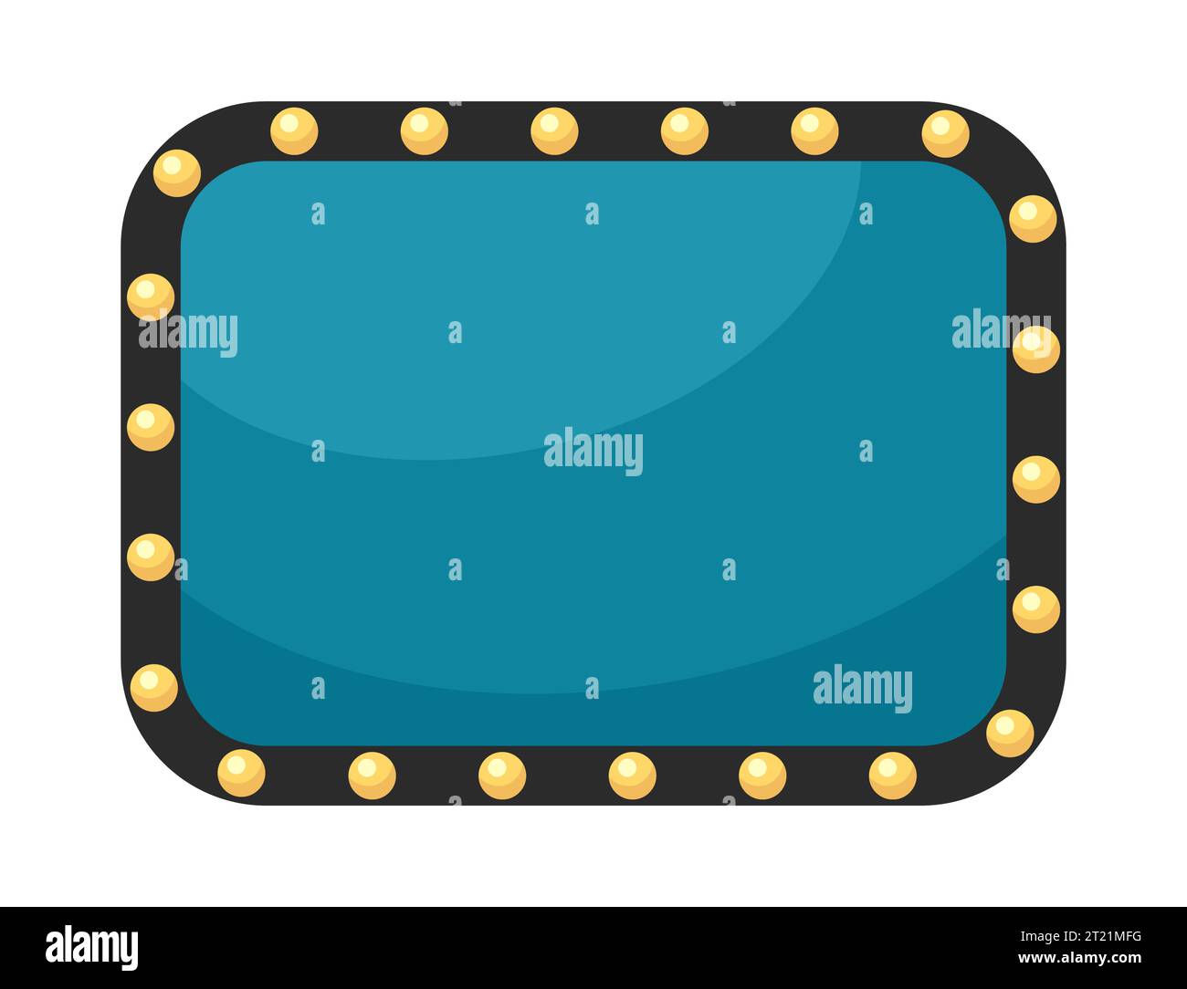 Lightbulb frame 2D cartoon object Stock Vector Image & Art - Alamy
