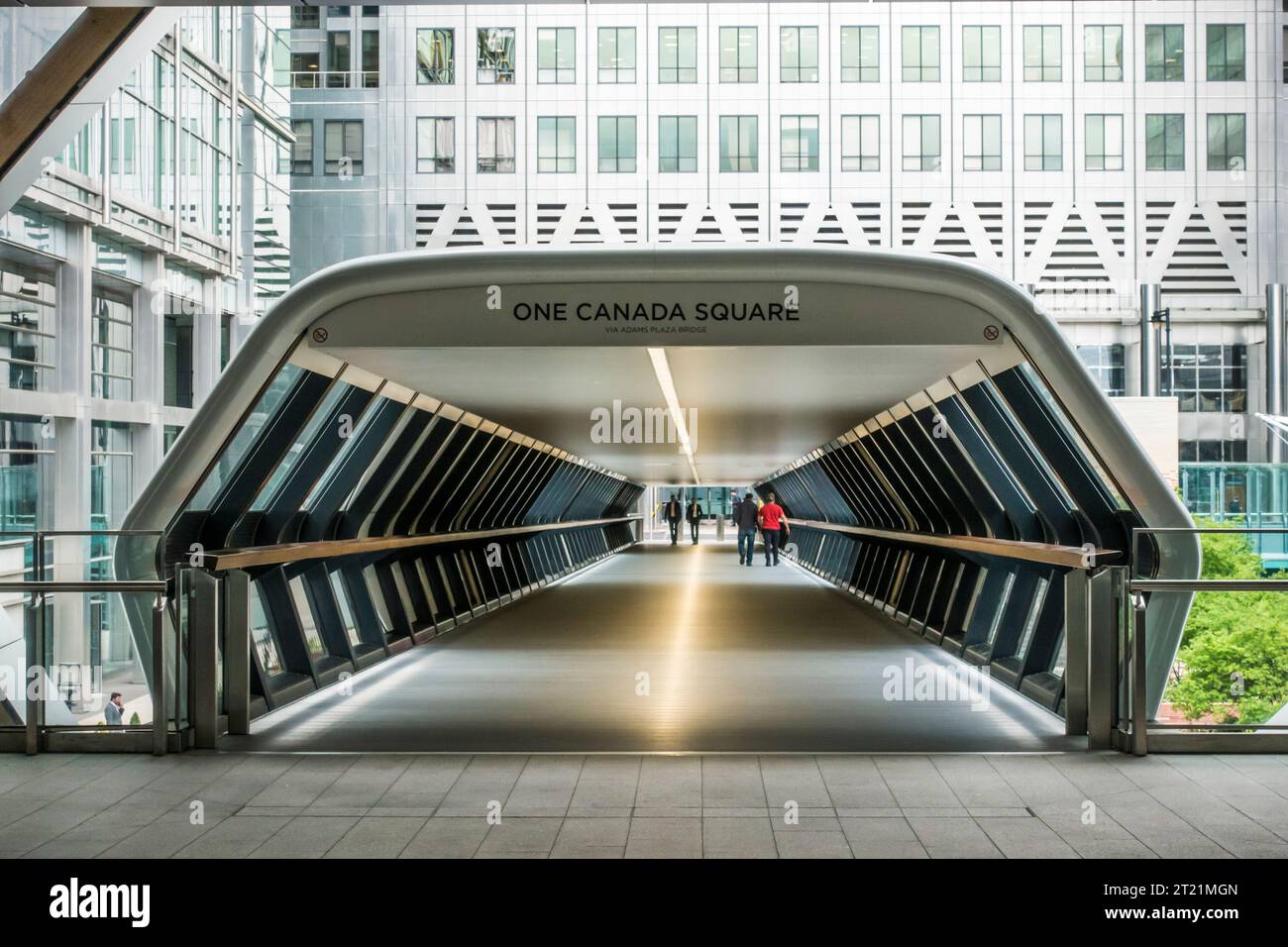 Adam Plaza Pedestrian bridge from Crossrail Place to One Canada ...