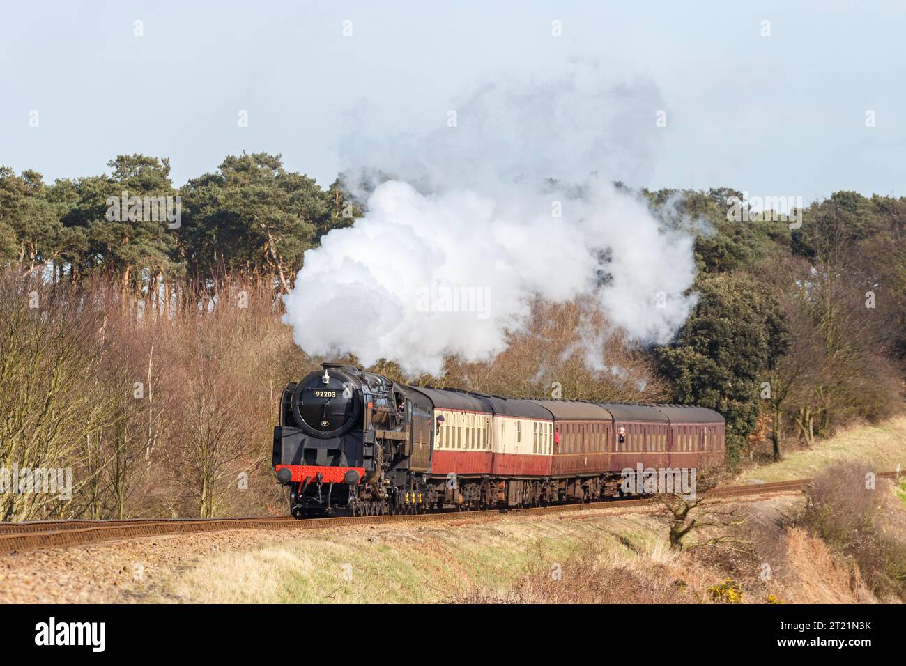 Steam train on the North Norfolk Railway Stock Photo - Alamy