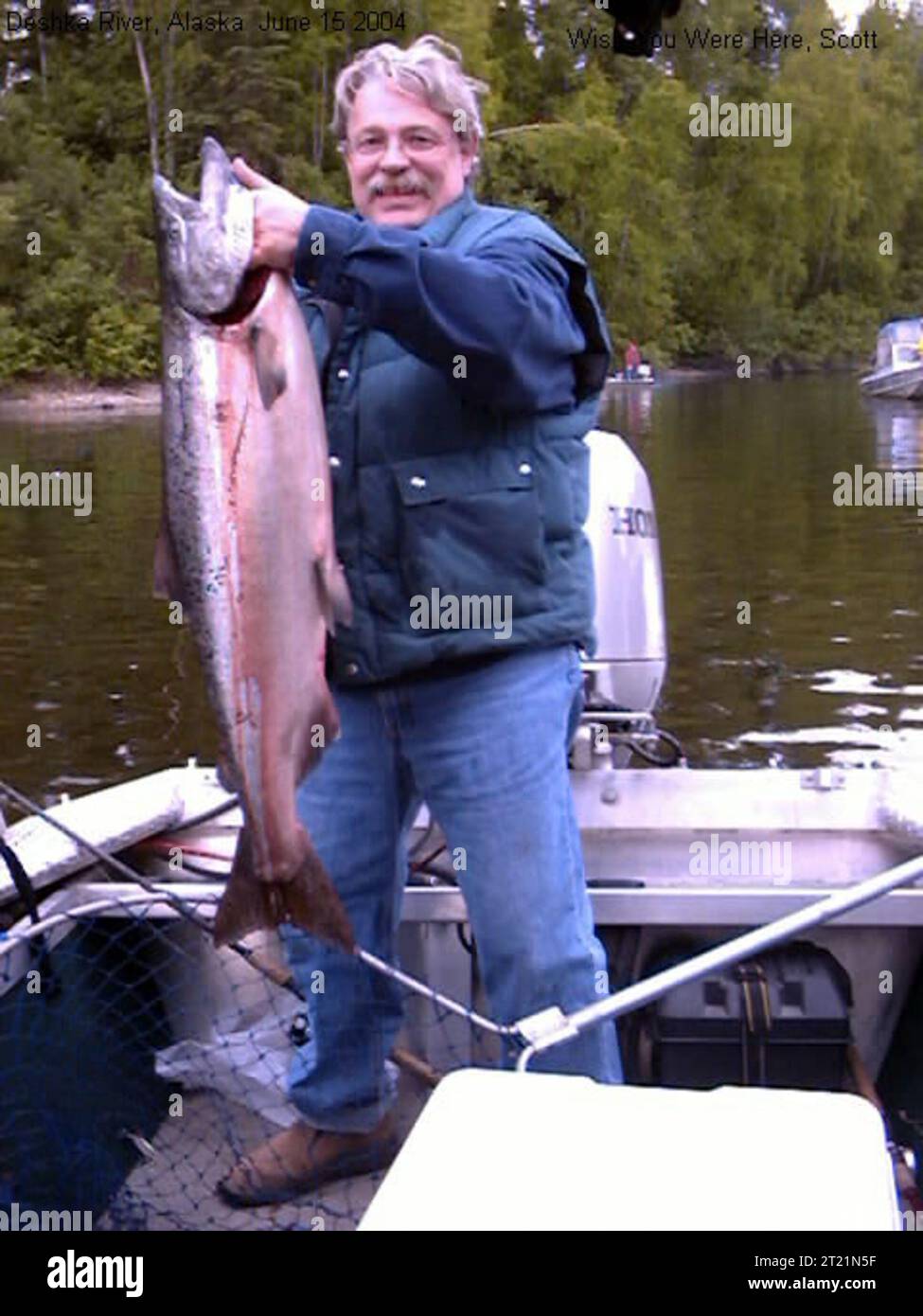A thirty-pound king salmon, or Chinook, was caught during recreational ...