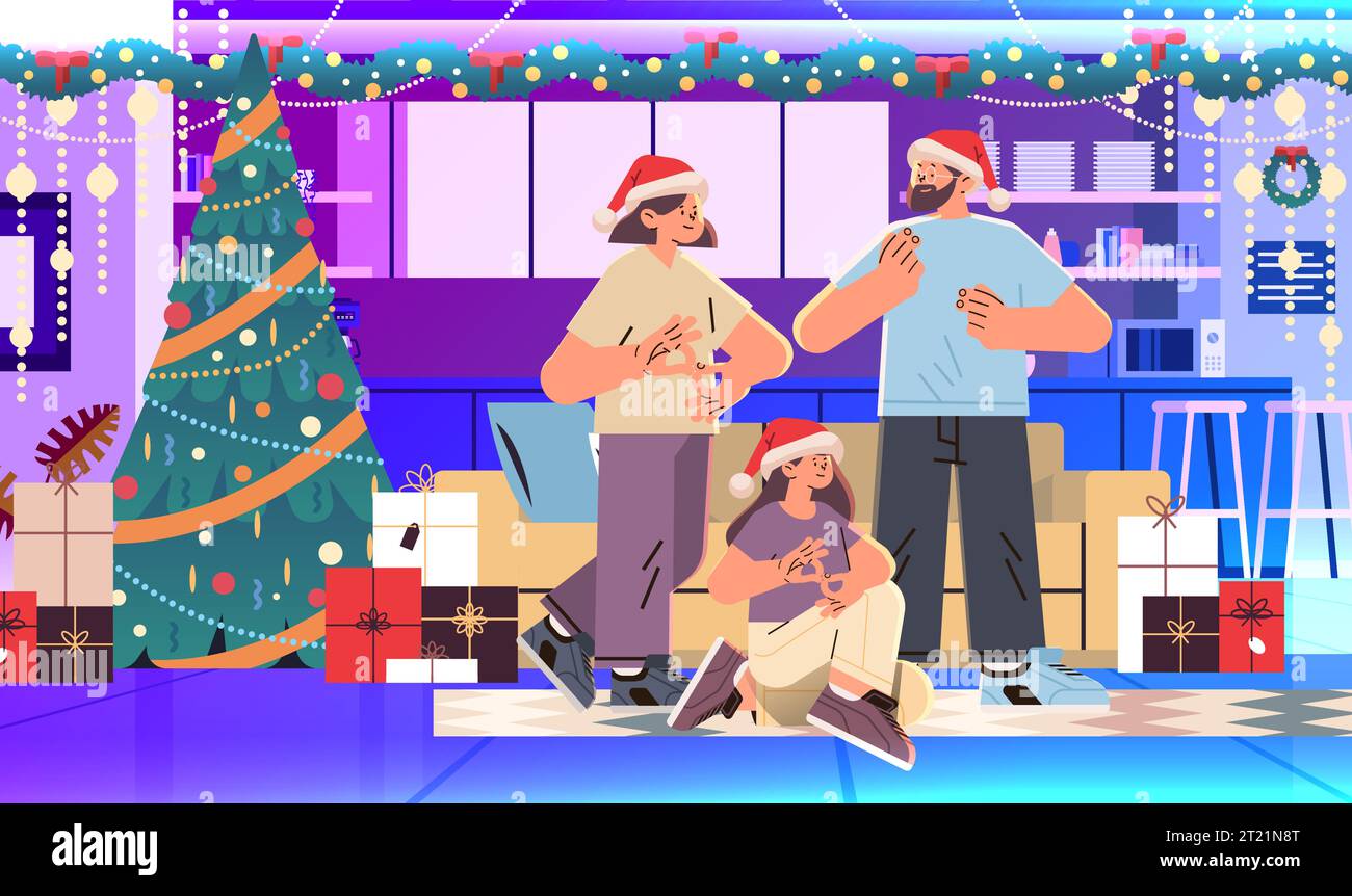 Father deaf Stock Vector Images - Alamy