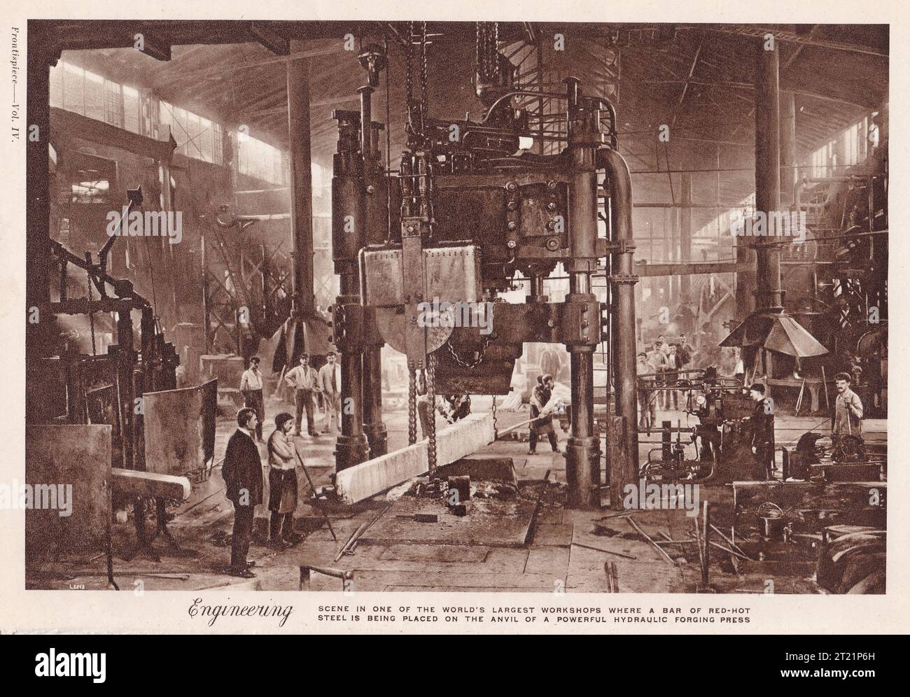 Vintage scene of Engineering - World's largest workshops forge 1930s ...