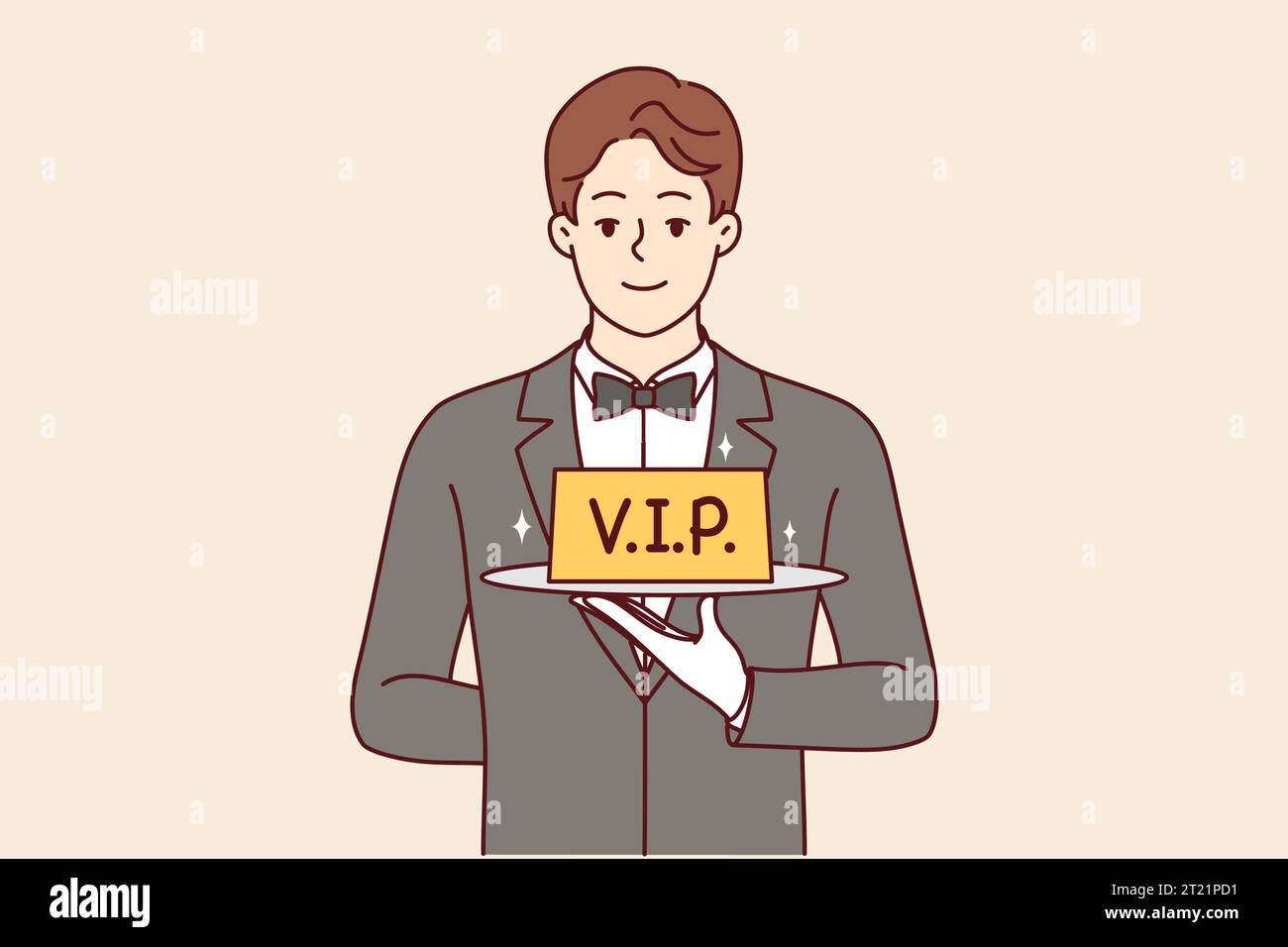 Hospitality in the vip lounge Stock Vector Images - Alamy