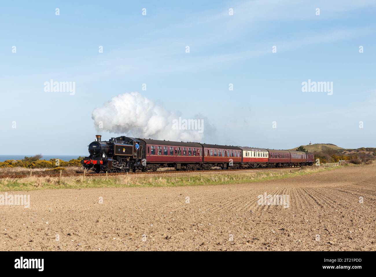 Steam train on the North Norfolk Railway Stock Photo - Alamy