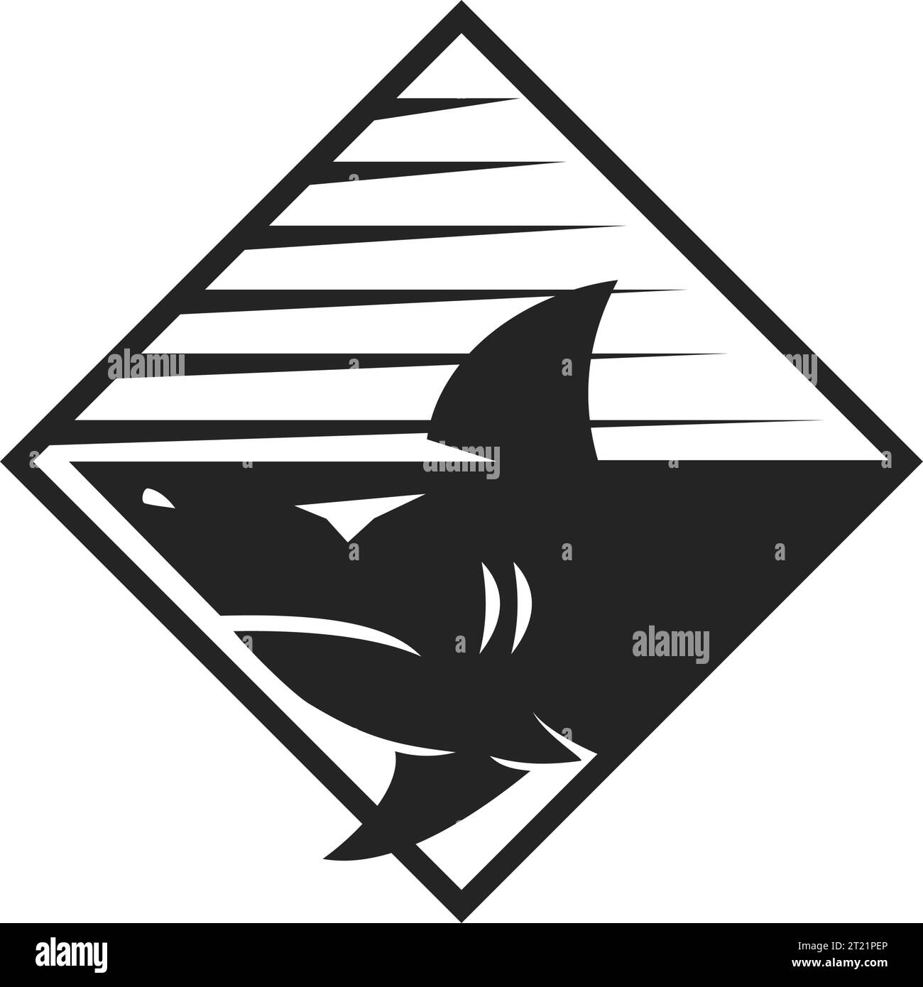 shark logo template Isolated. Brand Identity. Icon Abstract Vector ...