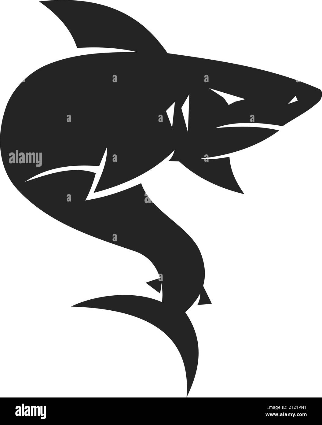 shark logo template Isolated. Brand Identity. Icon Abstract Vector ...