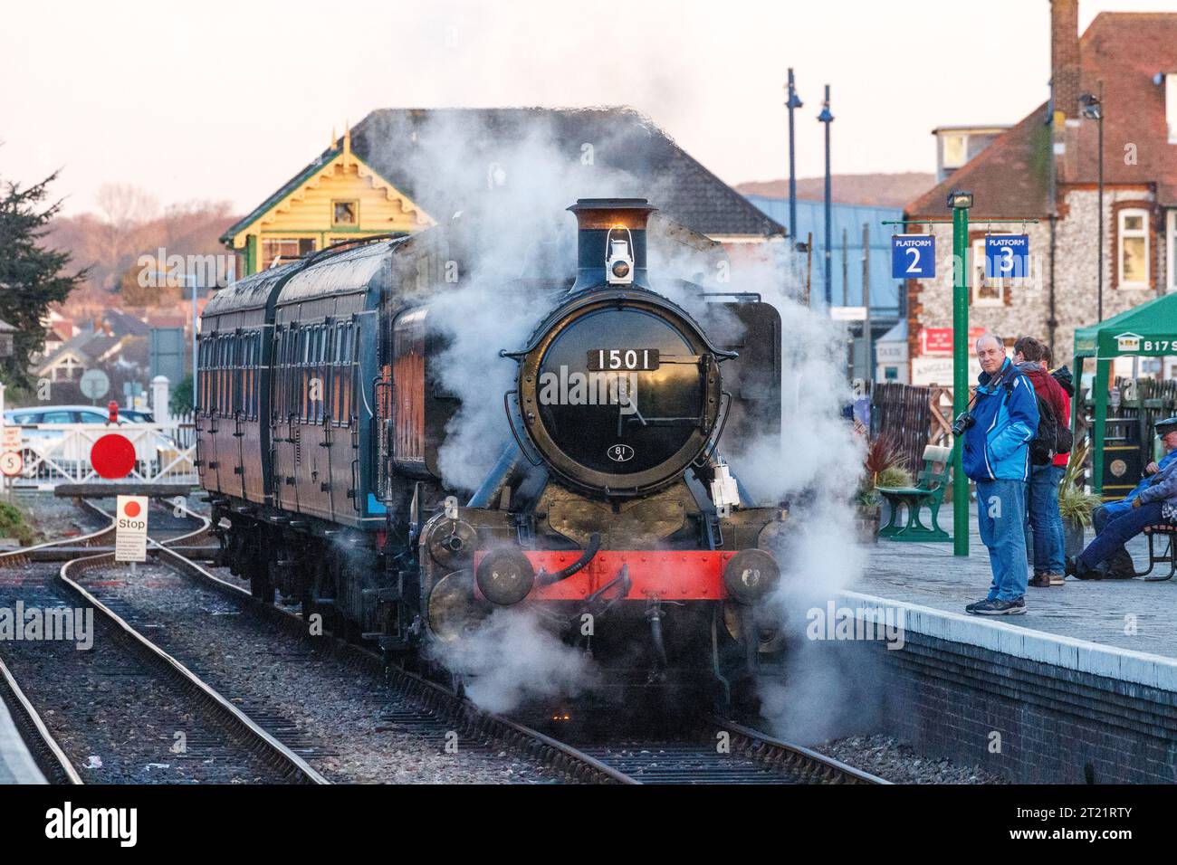 A steam train on the North Norfolk Railway Stock Photo - Alamy